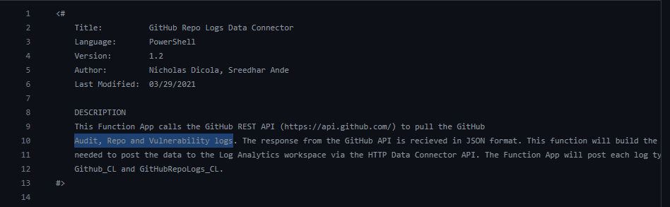 GithubFunction connector not using the correct api endpoint · Issue #9078 · Azure/Azure-Sentinel ...