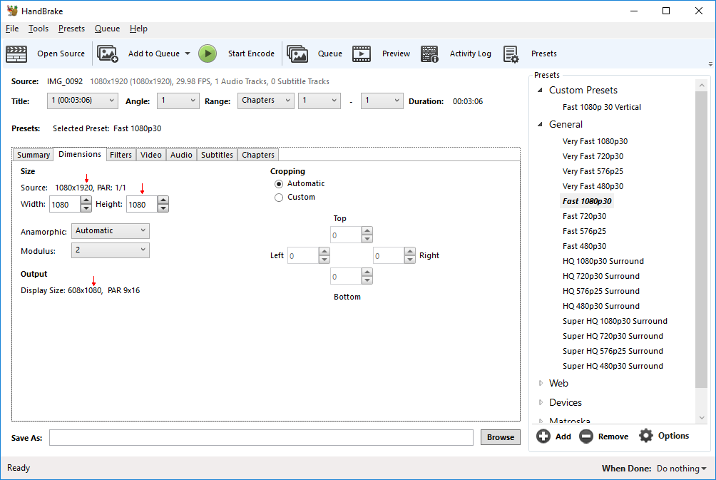 Auto-rotation of video forces lower output resolution · Issue #1294 ...