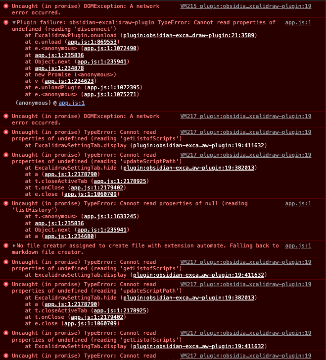 BUG: Fail to load/unload · Issue #1091 · zsviczian/obsidian-excalidraw ...