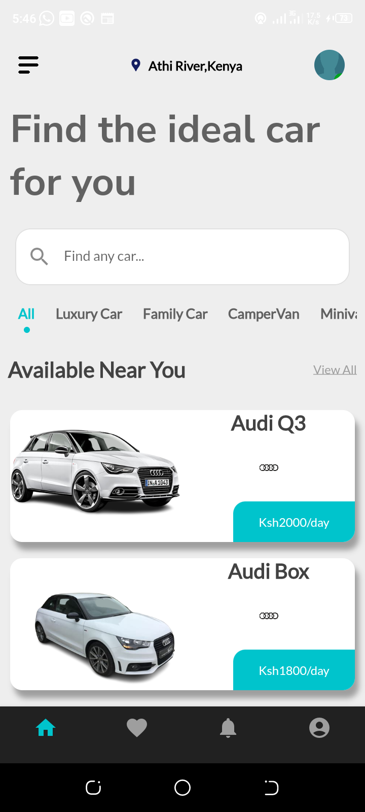 GitHub - flutterdemon/wheelie: A car rental application