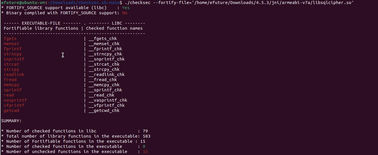 Fortify Source Compiler Option · Issue 617 · Sqlcipher Android Database Sqlcipher · Github