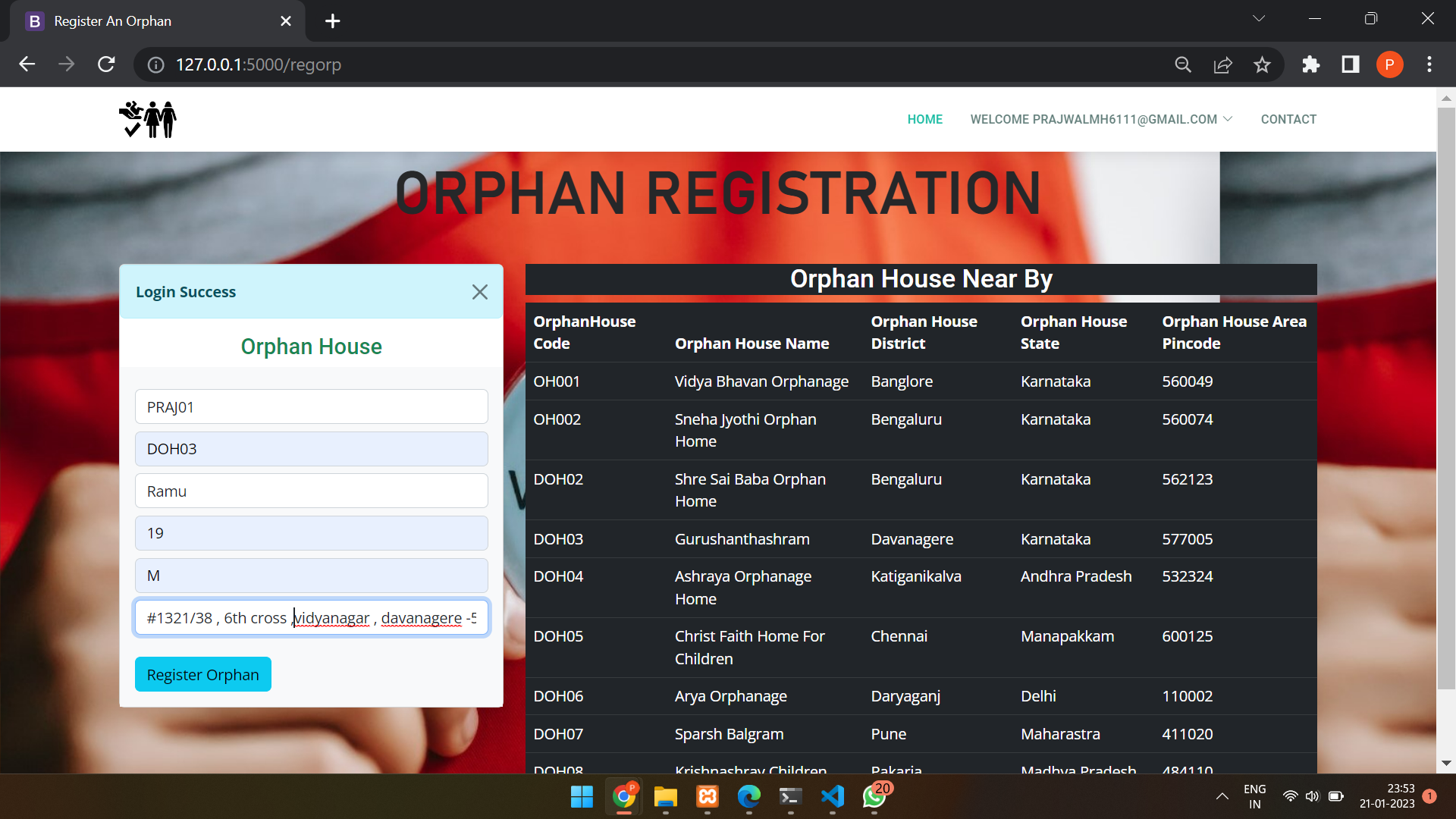 GitHub - Prajwal6111/DBMS-Project-Orphan-House-Registration-Portal