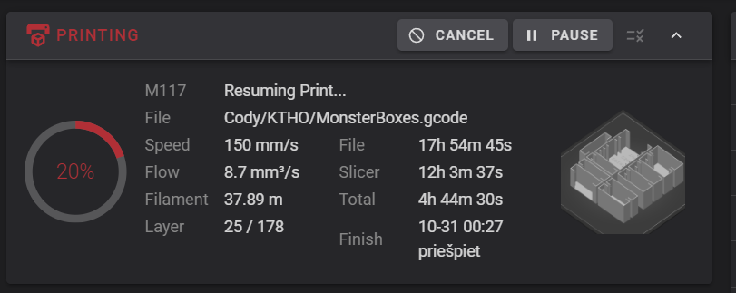 Seeing "priešpiet" with English · Issue #1220 · fluidd-core/fluidd · GitHub