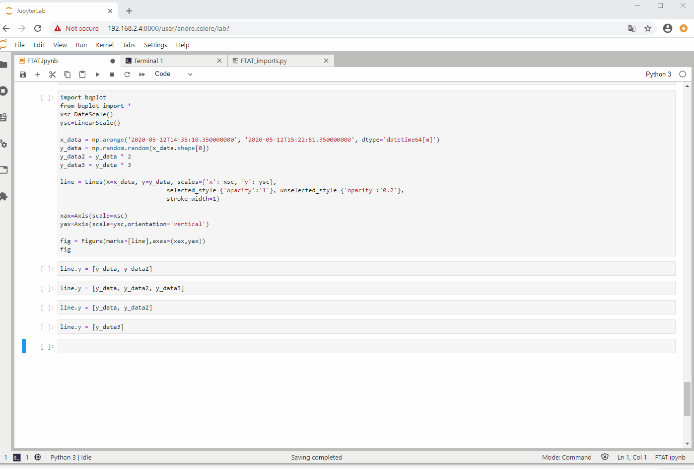 Lines Mark Does Not Update Plot Data Correctly · Issue 1128 · Bqplotbqplot · Github 