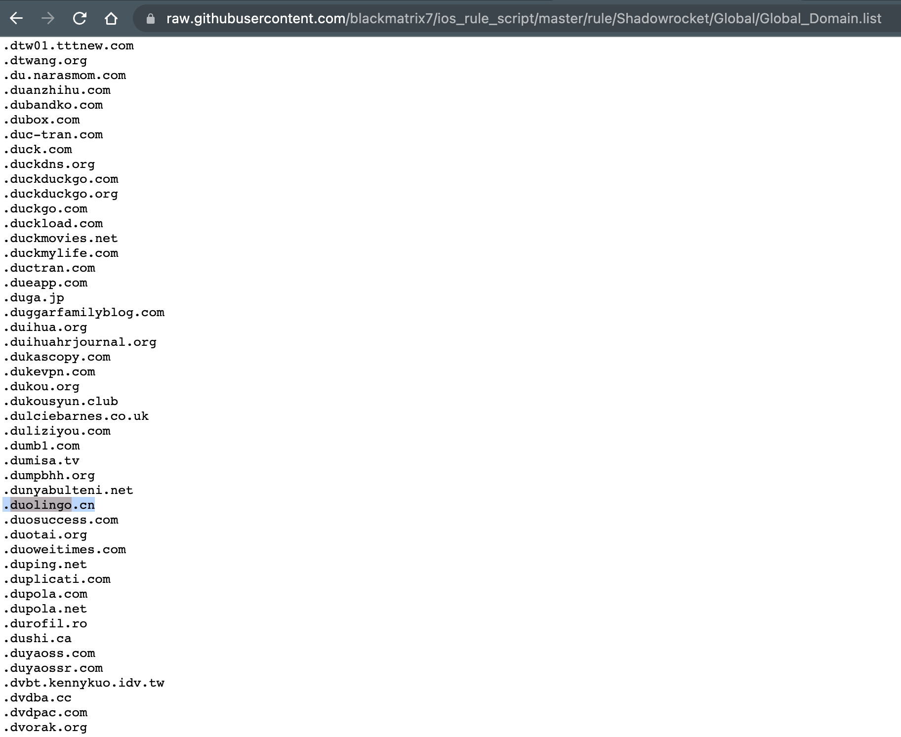 多邻国国内版域名被 Global_Domain 误判了 · Issue #522 · blackmatrix7/ios_rule_script · GitHub