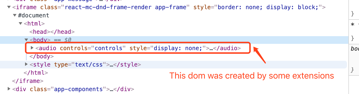Won T Work When Some Extension Add Dom To Body 😂😂😂 · Issue 162 · Ryanseddon React Frame