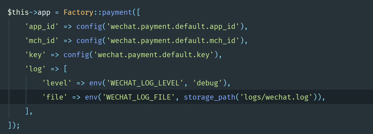 微信公众号内唤起支付，会写入一些参数进php_errors.log，如何写进其他地方？ · Issue #1482 · w7corp/easywechat · GitHub