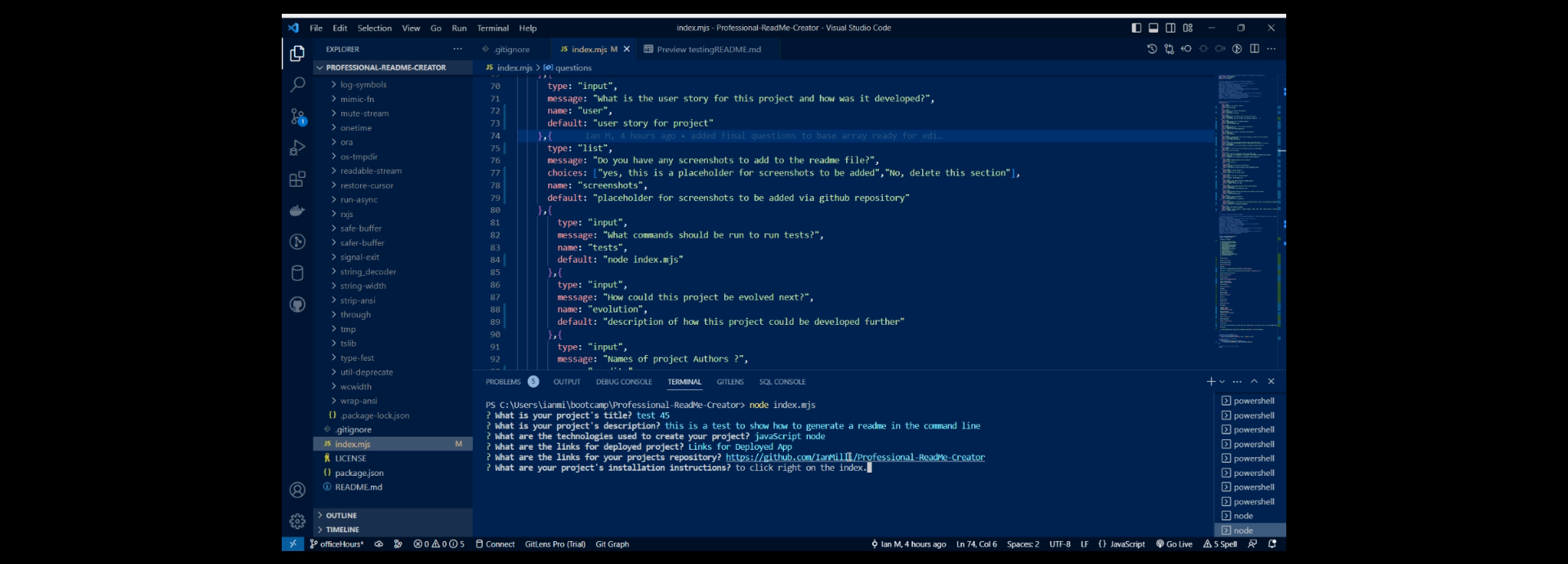 GitHub - IanMilli/Professional-ReadMe-Creator