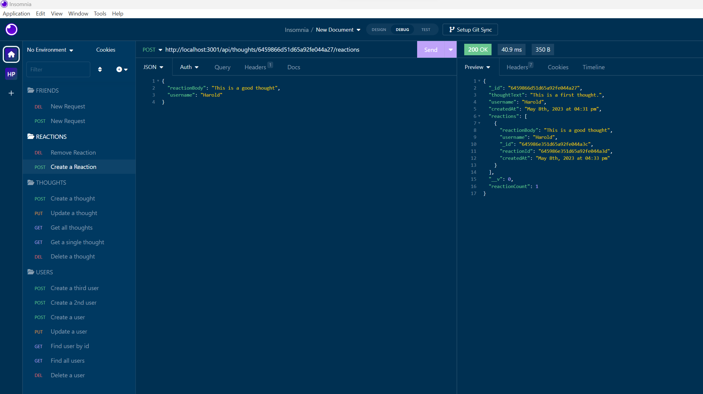 GitHub - harold-fv/Social-Network-API: Social Network API