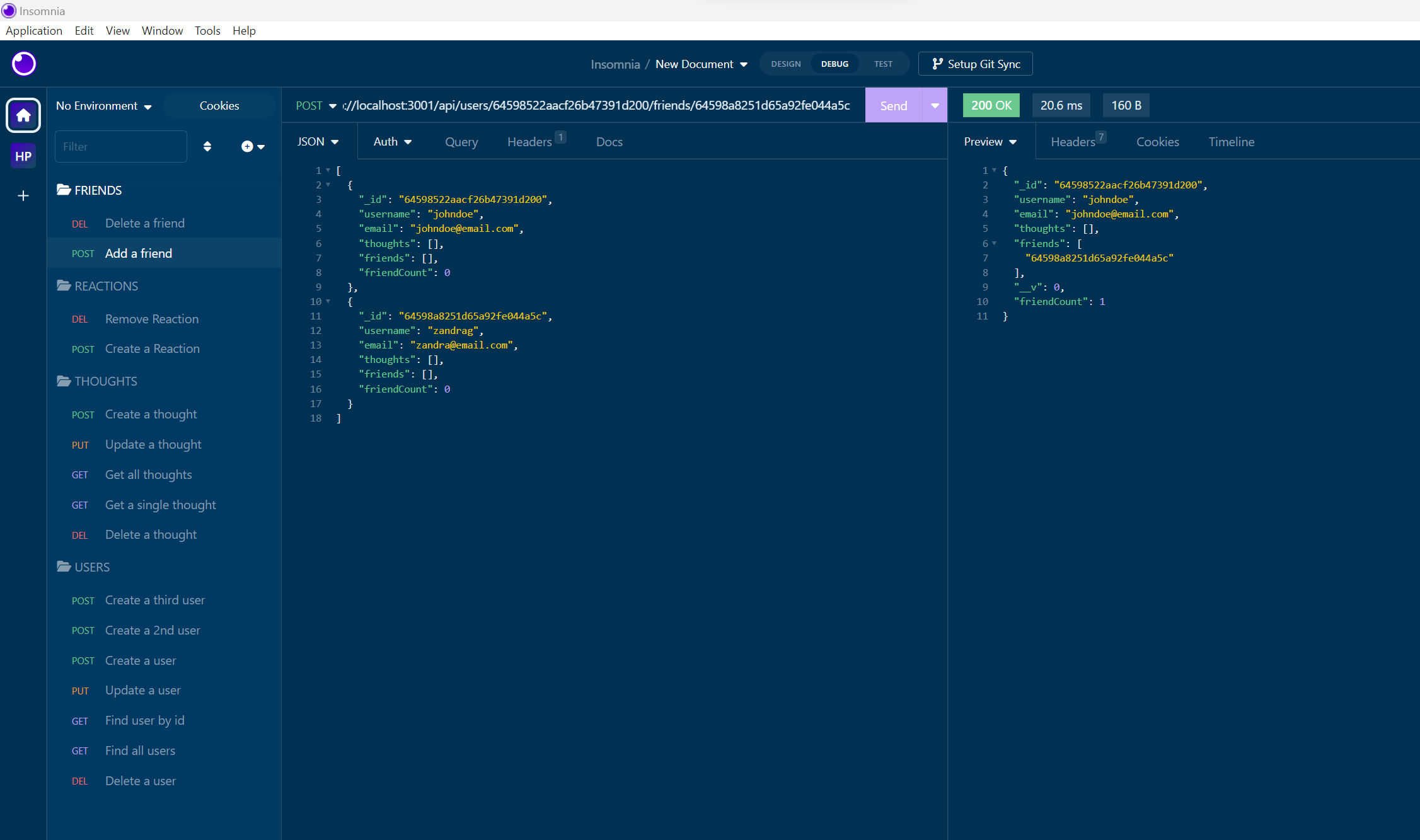 GitHub - harold-fv/Social-Network-API: Social Network API