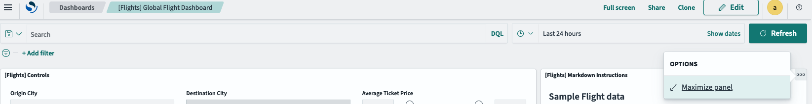 [BUG] - Dashboard Tile maximize window option is missing · Issue #5038 · opensearch-project ...
