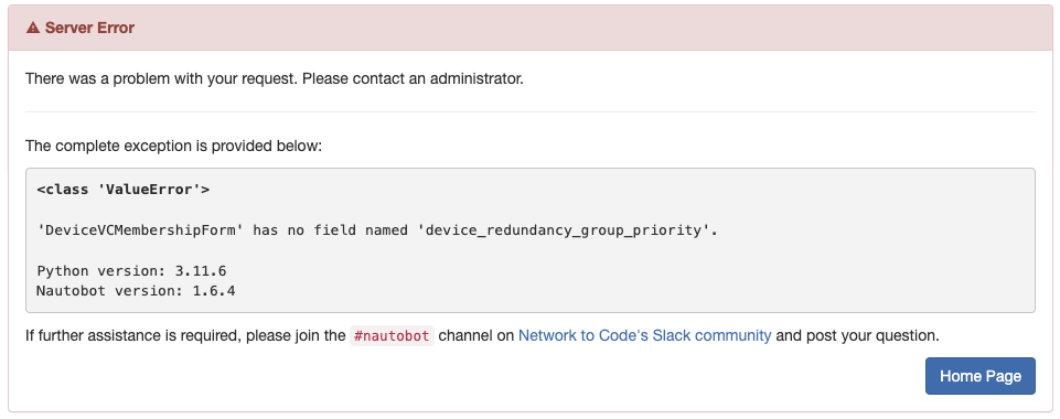 Unable to update device after deleting its device redundancy group if ...