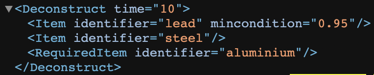 Defensebotammobox deconstruction code has "RequiredItem" tag under Aluminum · Issue #10765 ...