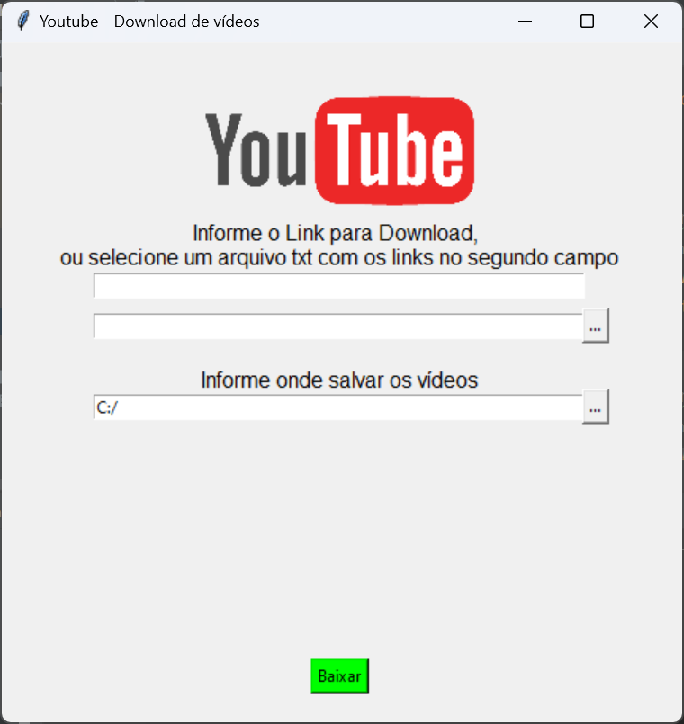 GitHub - eliakim-cena/YoutubeDownloader: Sistema de Download de videos ...