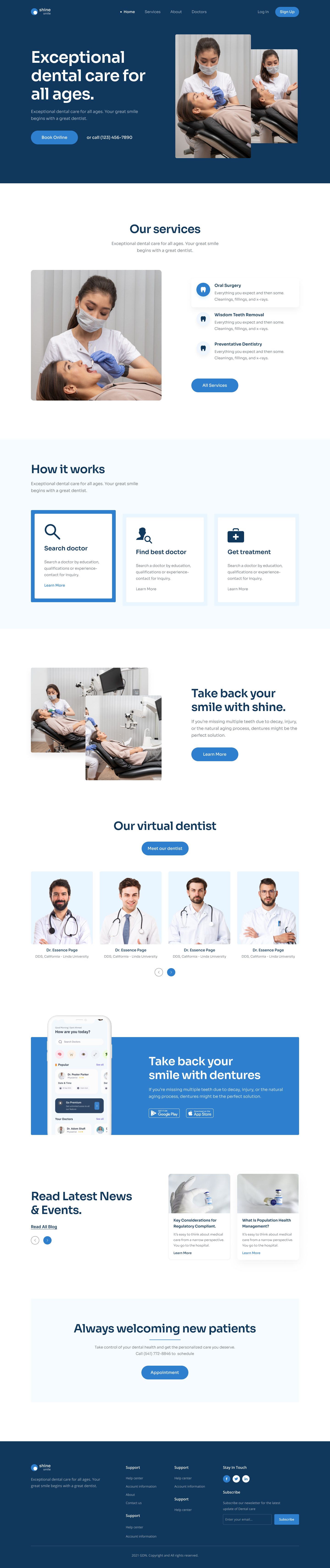 GitHub - blueWhale1202/Dental-Care-Landing-Page: Dental Care Landing Page