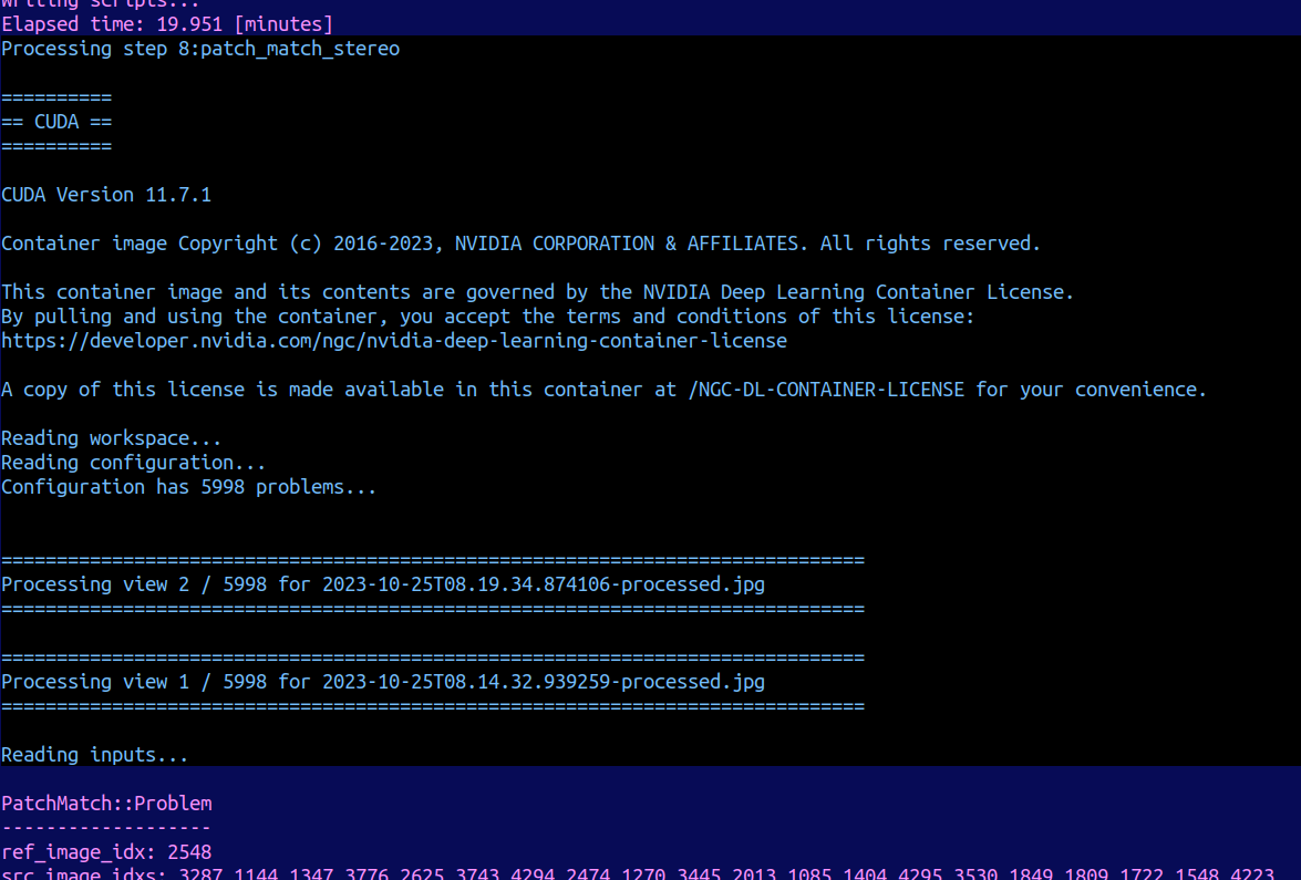 Colmap patch_match_stereo runned twice for some reason · Issue #2242 · colmap/colmap · GitHub