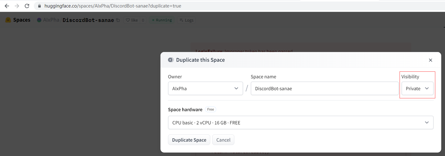 通过 Huggingface （免费服务器）运行教程 · Issue #1 · Hoshinonyaruko/Sanae-Discord · GitHub