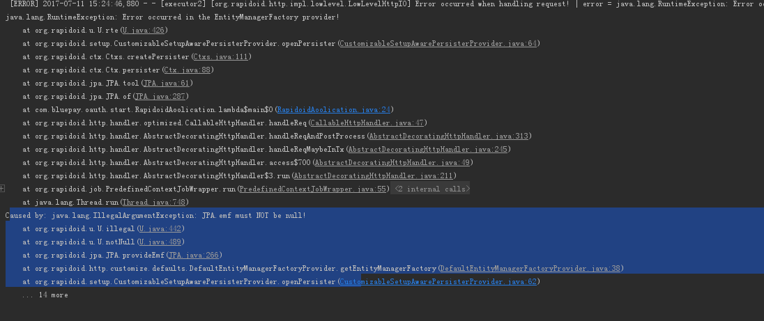 Error when running the JPA example from the official website? · Issue #124 · rapidoid/rapidoid ...
