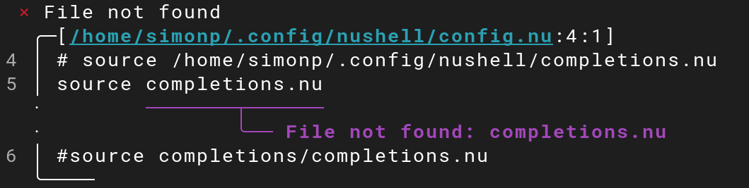 While starting nu the config.nu doesn't seem to be able to source any relative files. · Issue ...