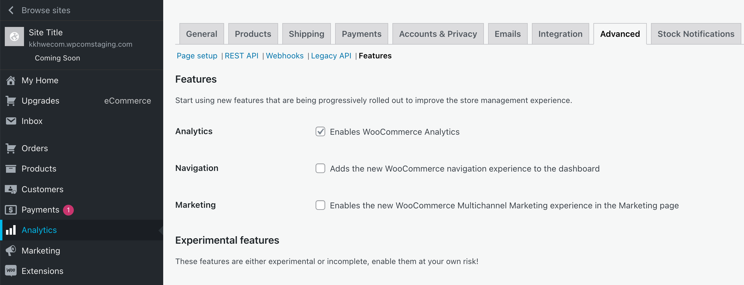 Customers Menu Item Visibility when Analytics is disabled · Issue #913 · Automattic/wc-calypso ...