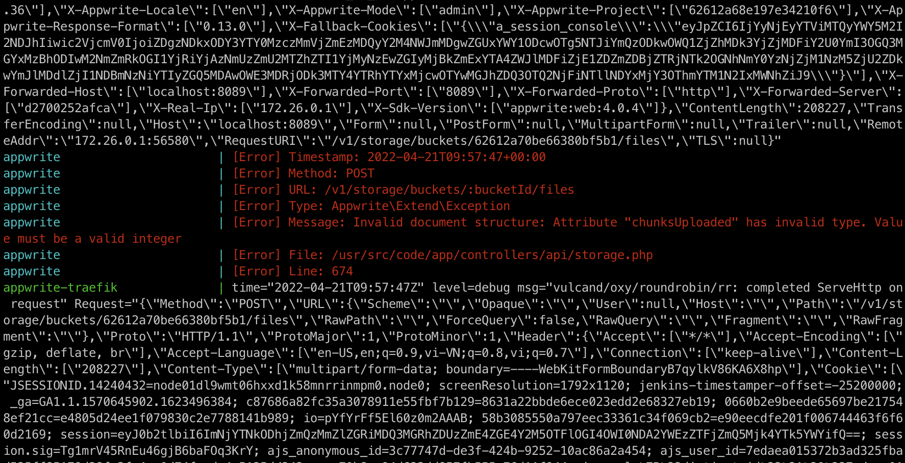 🐛 Bug Report Can Not Upload File To Storage Bucket · Issue 3131 · Appwriteappwrite · Github