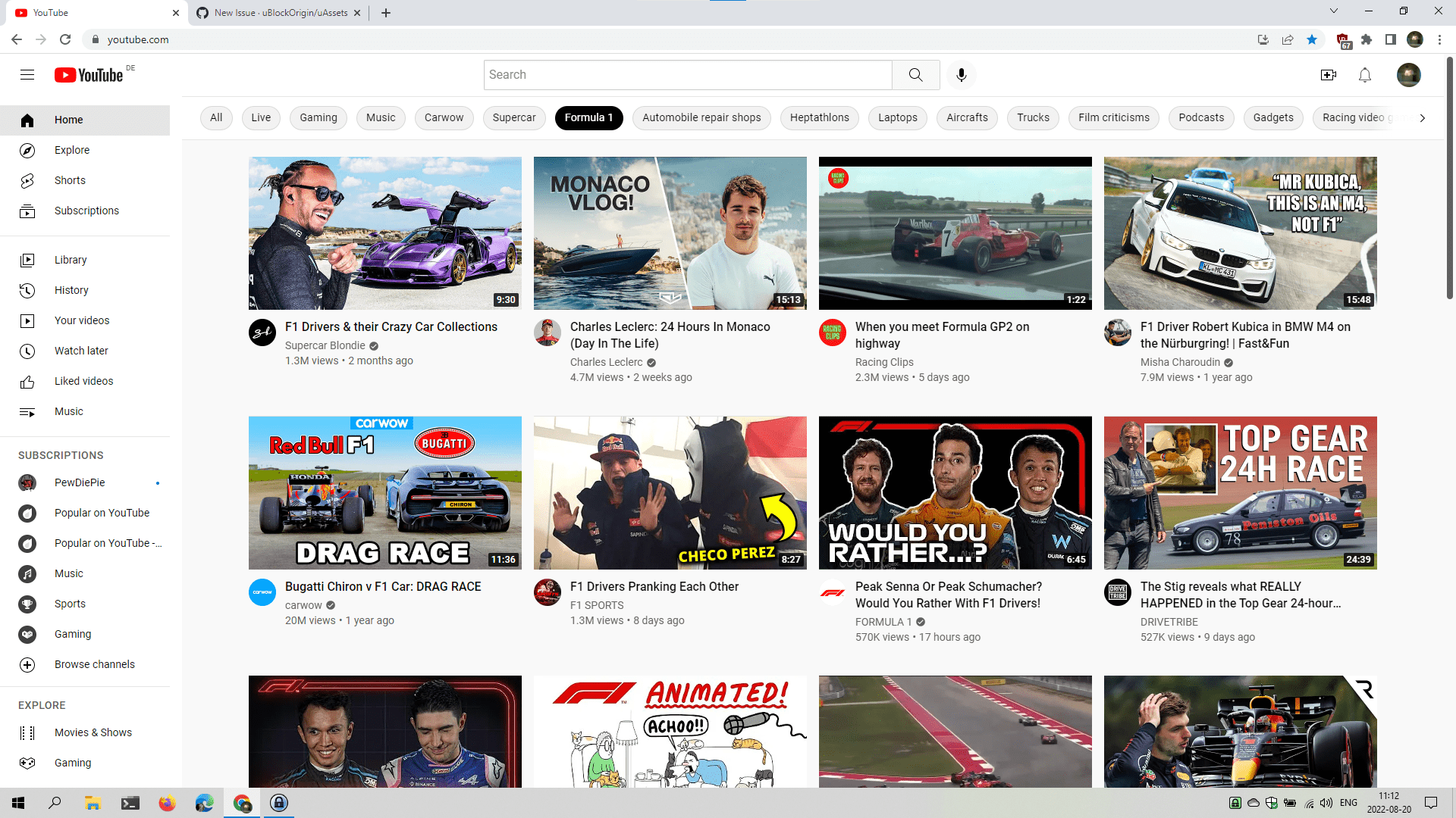 Broken layout on YouTube front page · Issue #14453 · uBlockOrigin ...