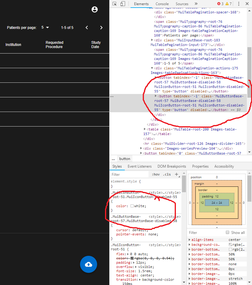 Changing color on table pagination · Issue #13334 · mui/material-ui ...