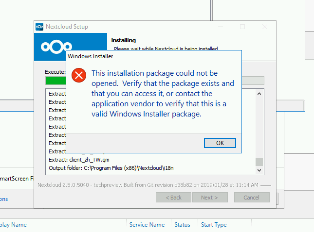 virtualdrive tech preview installer error · Issue #1297 · nextcloud/desktop · GitHub