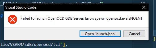 openocd.exe ENOENT · Issue #817 · Marus/cortex-debug · GitHub