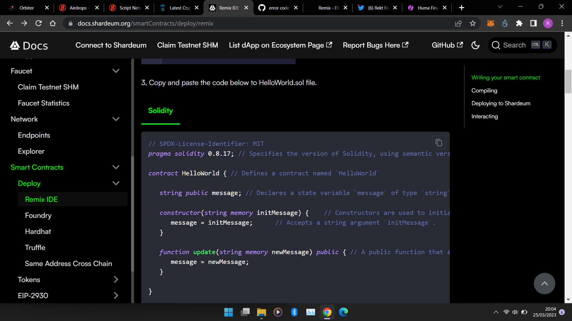 Solidity Remix IDE Compiler Error `Uncaught NetworkError` · Issue #247 · shardeum/bug-reporting ...