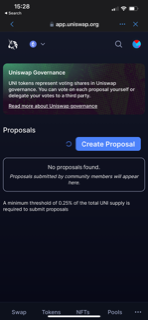 Proposals list not displayed on mobile wallets · Issue #6218 · Uniswap/interface · GitHub