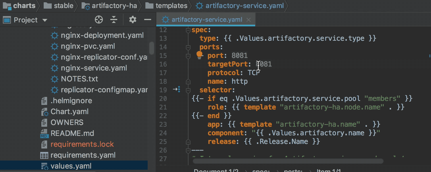  Feature Re Inline Preview Jump To Definition For Helm Chart Values Vscode Kubernetes 