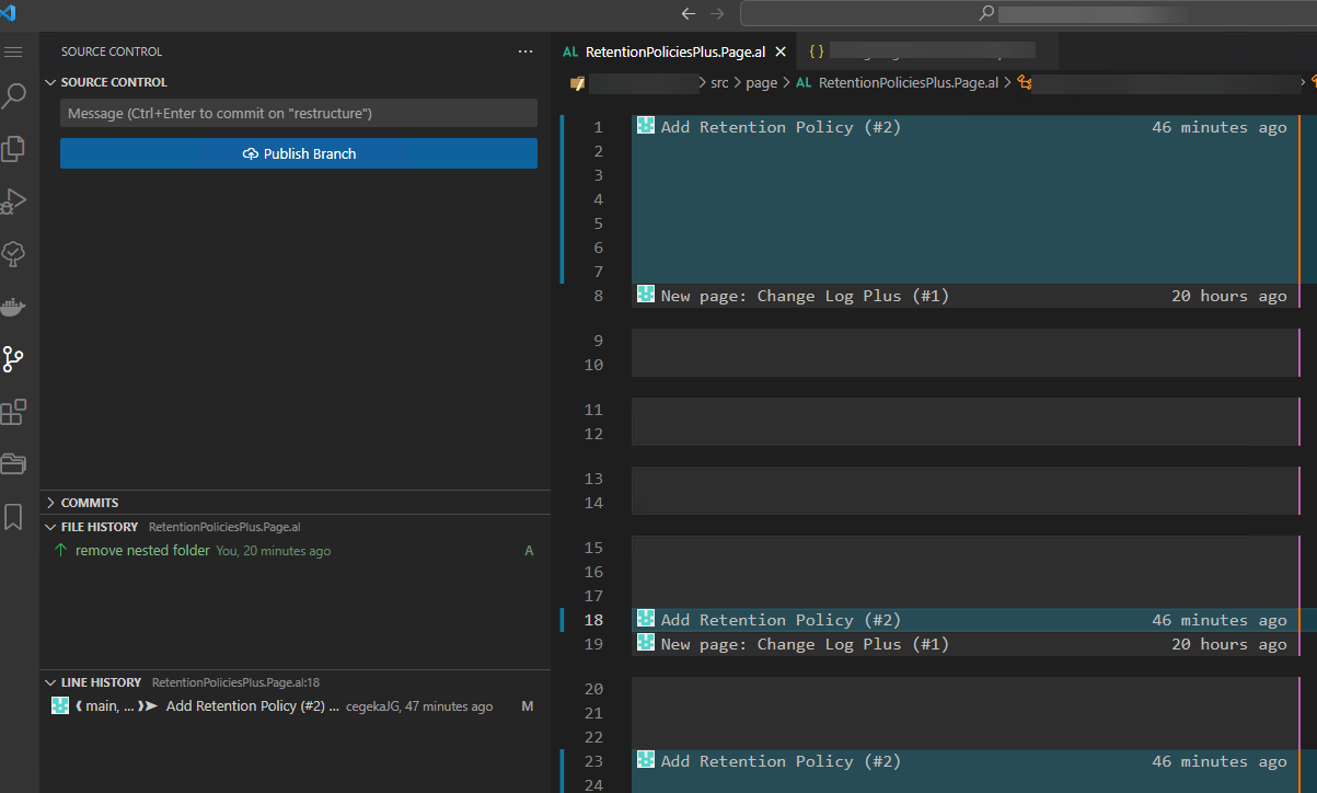 File History Doesn T Match Line History And File Blame View · Issue 2579 · Gitkraken Vscode