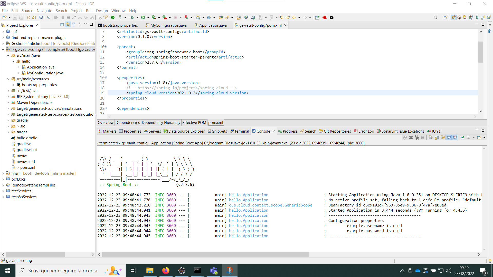 making it work with spring boot 2.7.6 and java 1.8 · Issue #18 · spring-guides/gs-vault-config ...