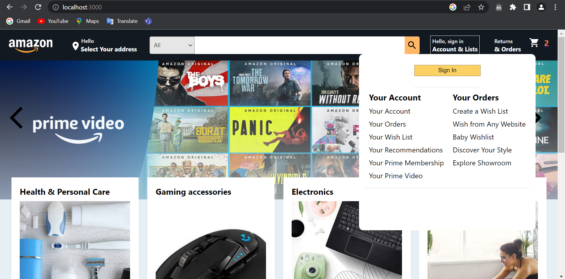 GitHub - PannagaMayya/azclone: Amazon Clone Website