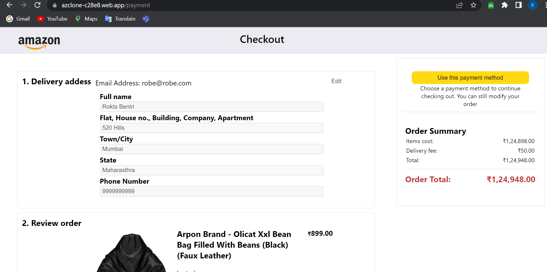 GitHub - PannagaMayya/azclone: Amazon Clone Website