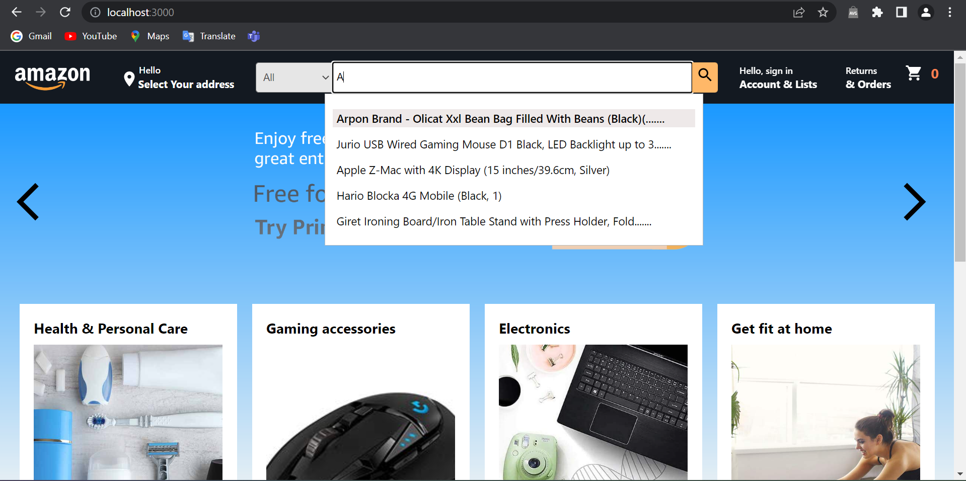 GitHub - PannagaMayya/azclone: Amazon Clone Website
