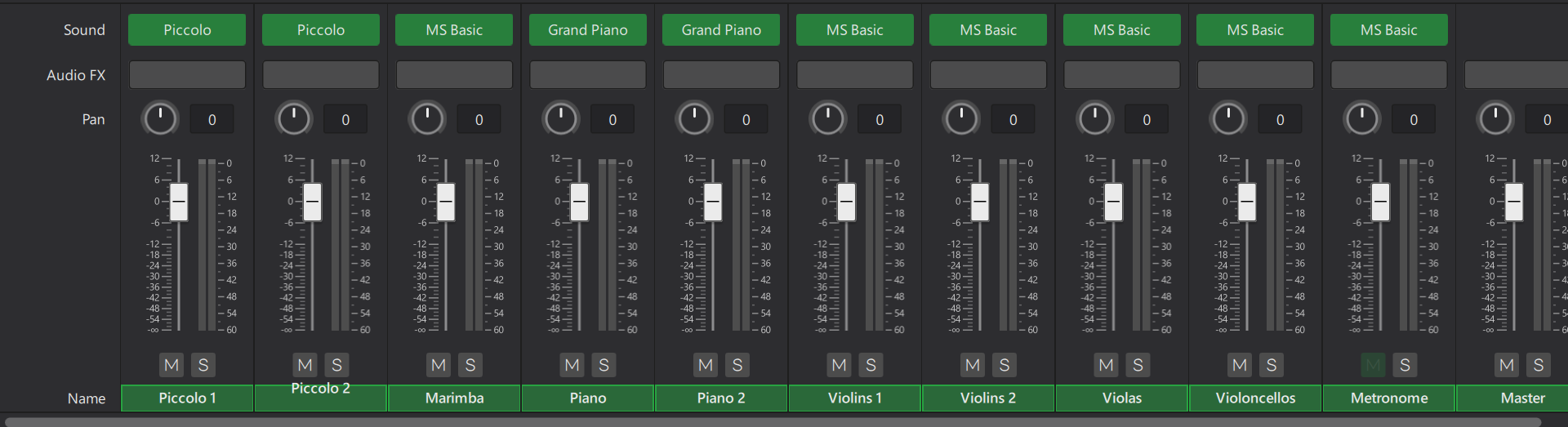 Instrument names in mixer are not aligned · Issue #17177 · musescore ...
