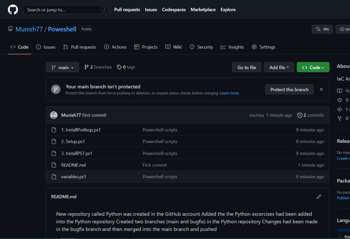 GitHub - Munish77/Powershell: IaC Assignment 2