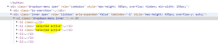 Can't find the last selected - data-token · Issue #2094 ...