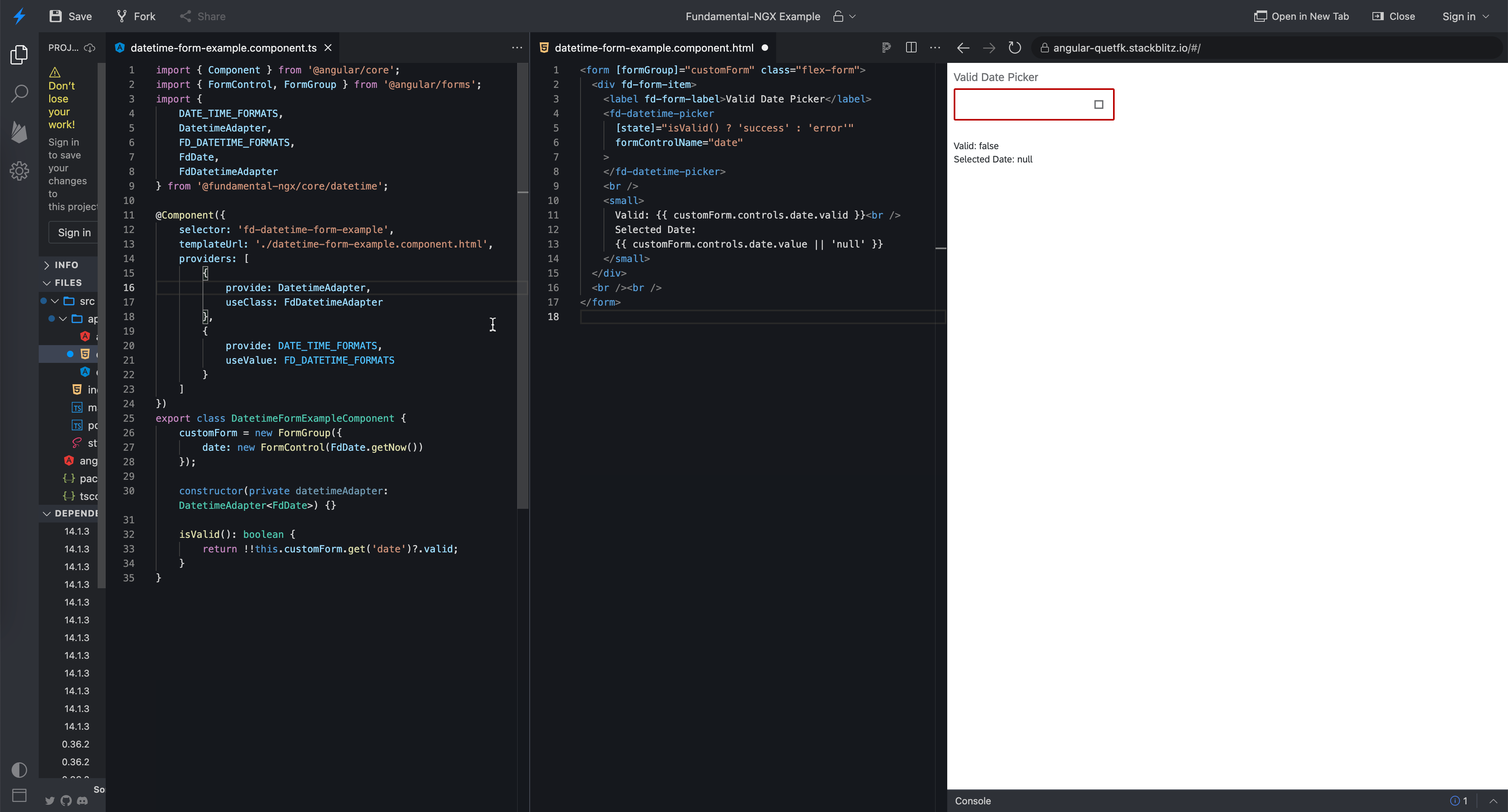 Bug: fd-datetime-picker will be invalid if set null in reactive form · Issue #9098 · SAP ...