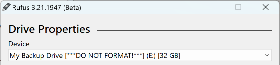 Rufus device format warning example · Issue #2095 · pbatard/rufus · GitHub