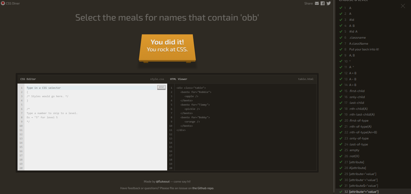 GitHub - Hariprakash010501/CSS-Diner