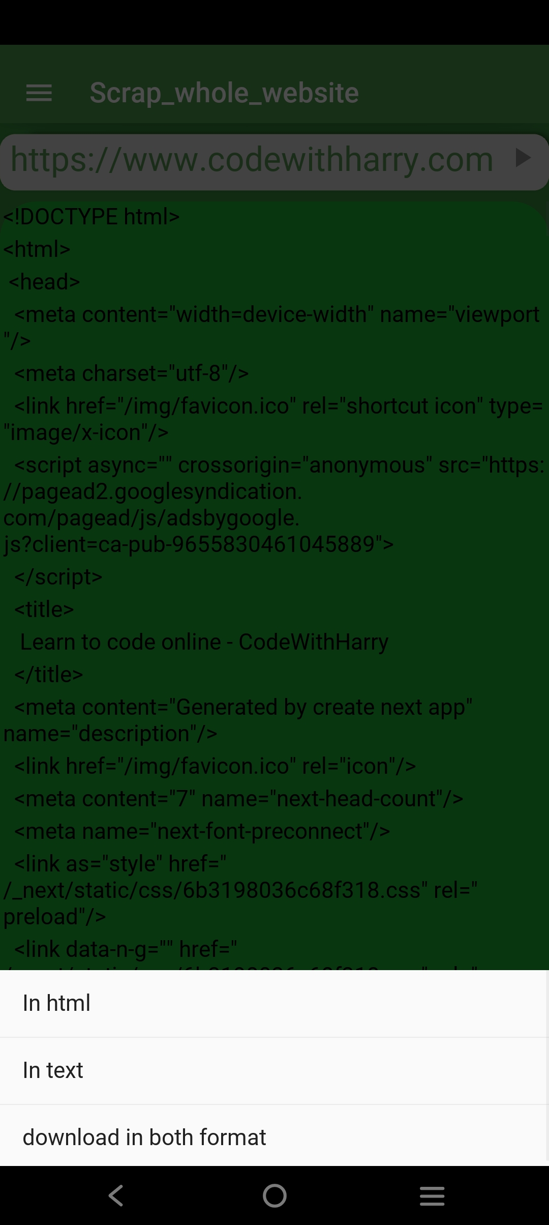 GitHub - Sharelove123/web-scrap: This is a web scraping application ...