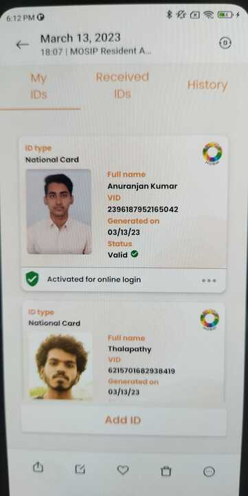 Even though requesting credential with VID still we see UIN detials in ...