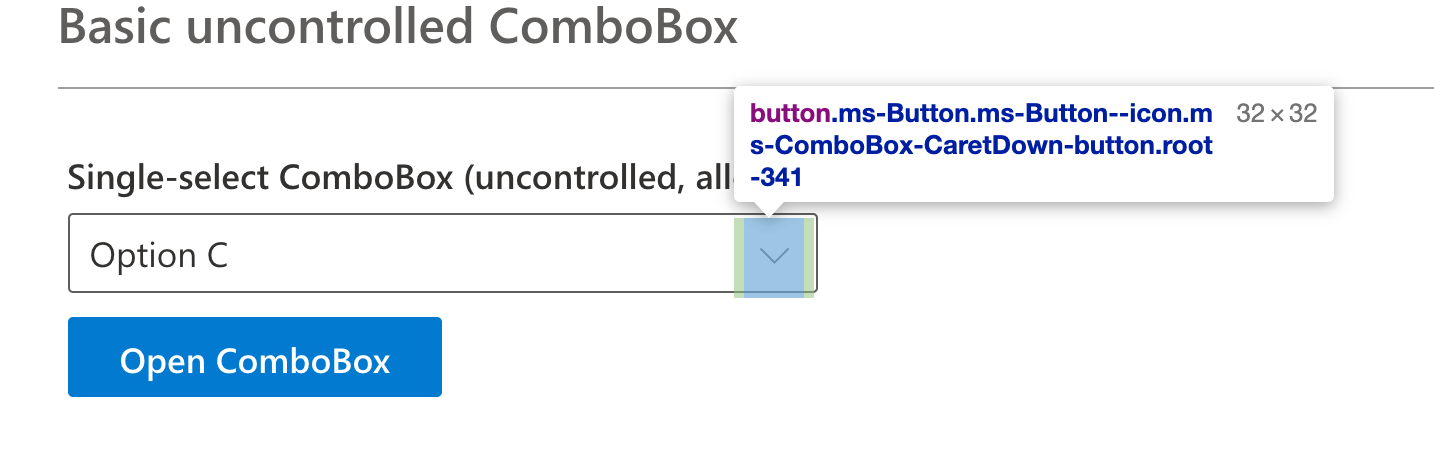 ComboBox style issues · Issue #11631 · microsoft/fluentui · GitHub