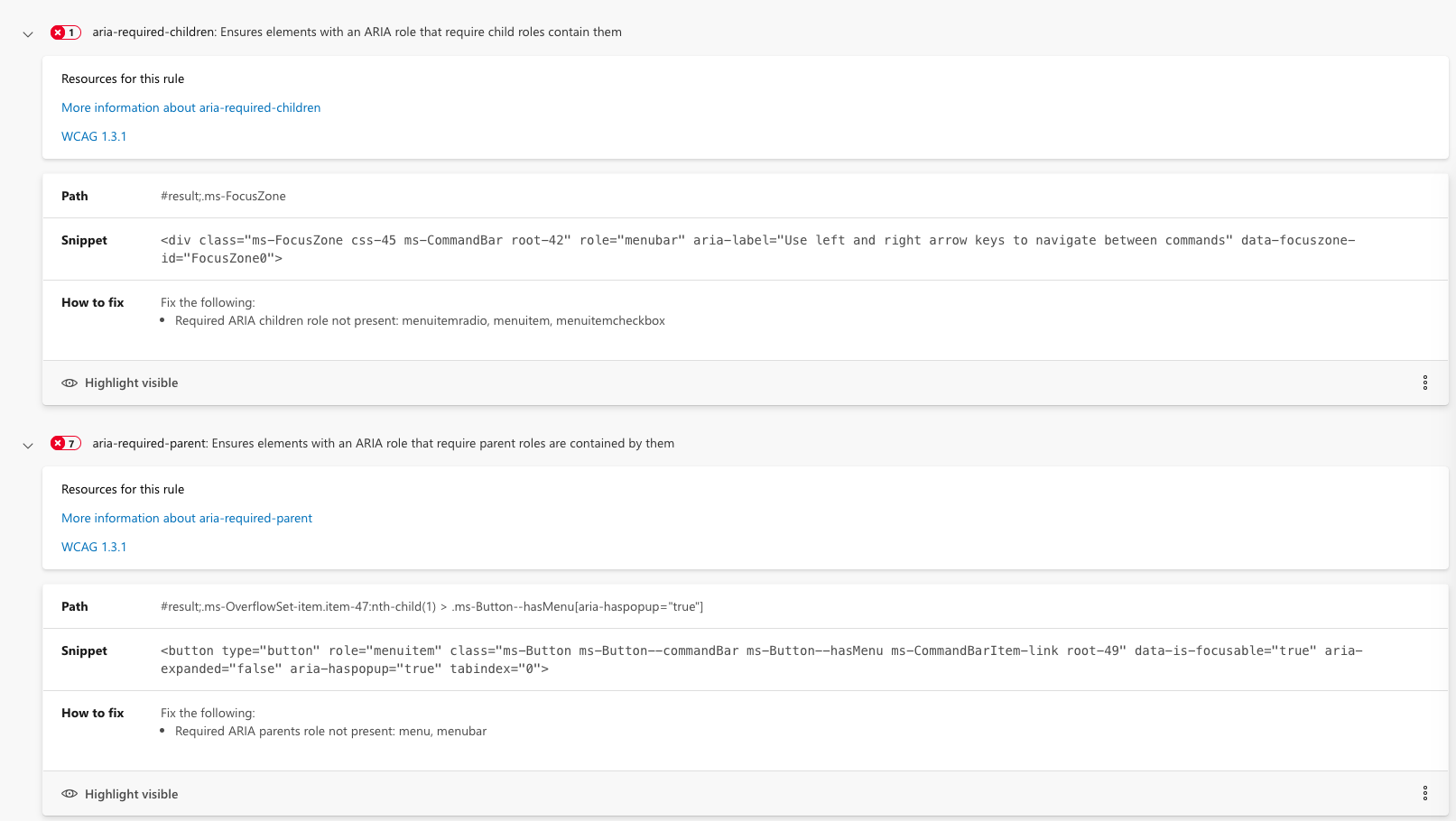CommandBar accessibility: failed on rule aria-required-parent · Issue #15535 · microsoft ...