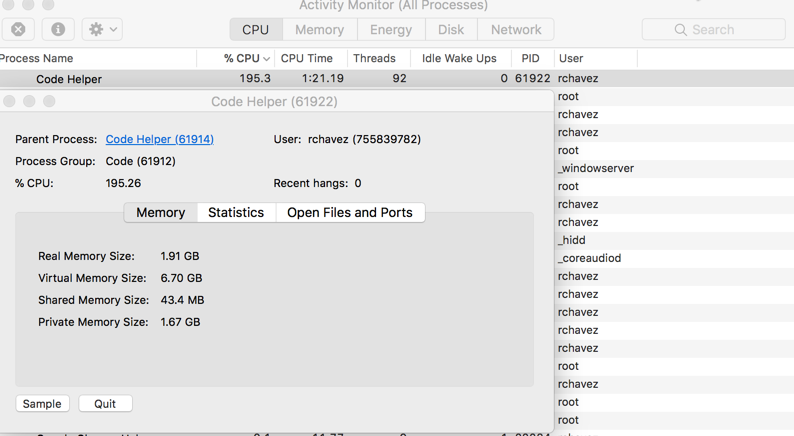 High CPU usage on Mac OS. Drains battery on laptop. · Issue #39684 ...