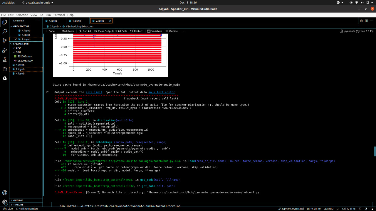 Error Regarding Sp Diarization Ipynb File Submission · Issue 3 · Muskang48 Speaker Diarization