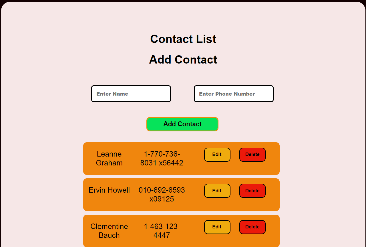GitHub - Mohan-Chandra-Sharma1/Contact-List: Below we mentioned Hosted ...